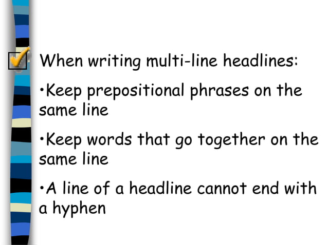 headline writing | PPT