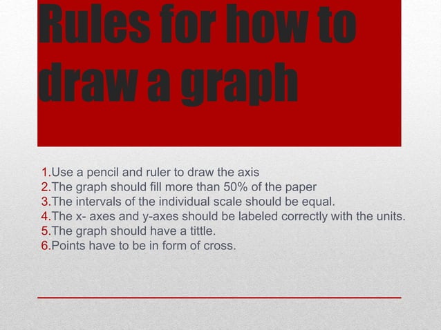 Rules for how to draw a graph ppt | PPT