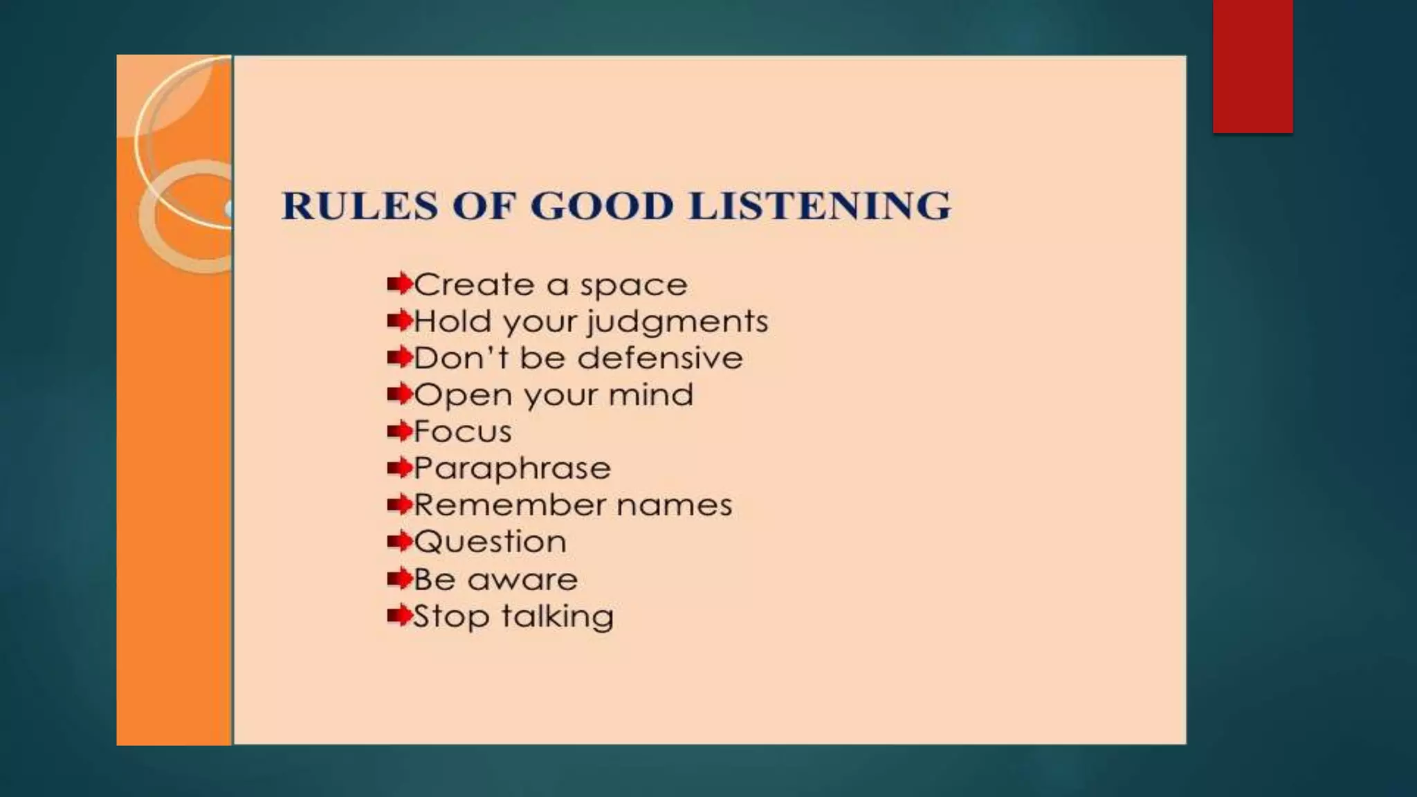 Rules for Listening and Taking Turns to Speak | PPTX
