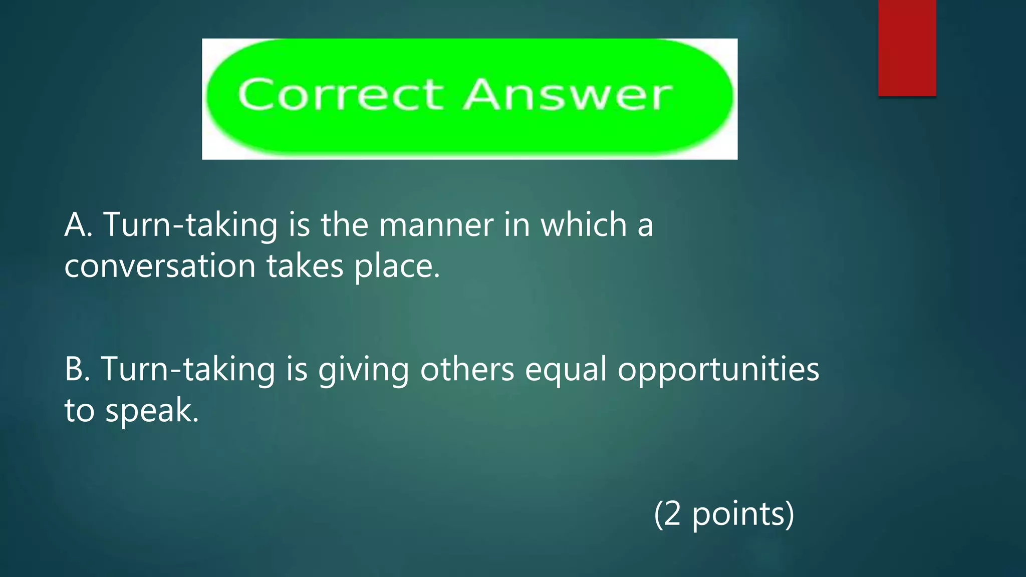 Rules for Listening and Taking Turns to Speak | PPTX