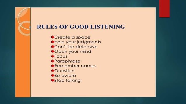 Rules for Listening and Taking Turns to Speak | PPTX