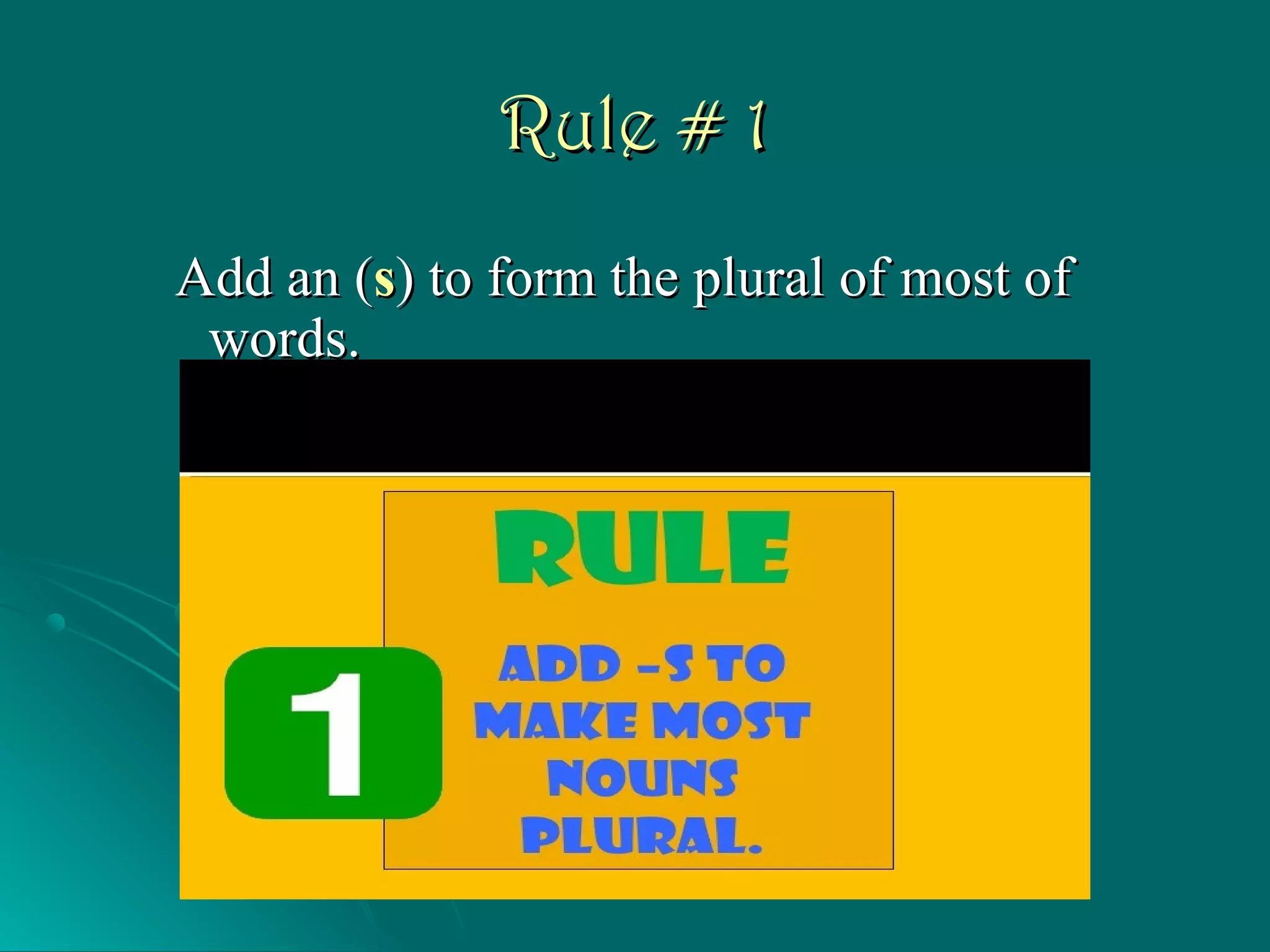 Rules for making_plurals_campus | PPT