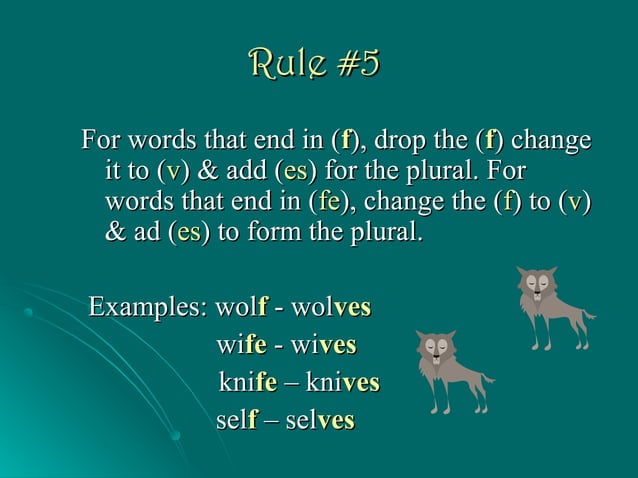 Rules for making_plurals_campus | PPT