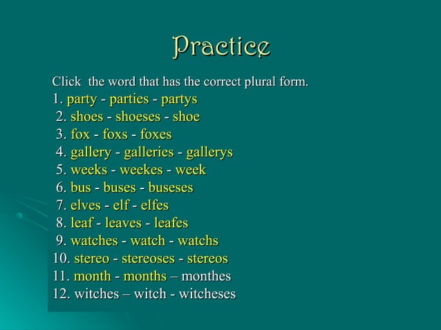Rules for making_plurals_campus | PPT