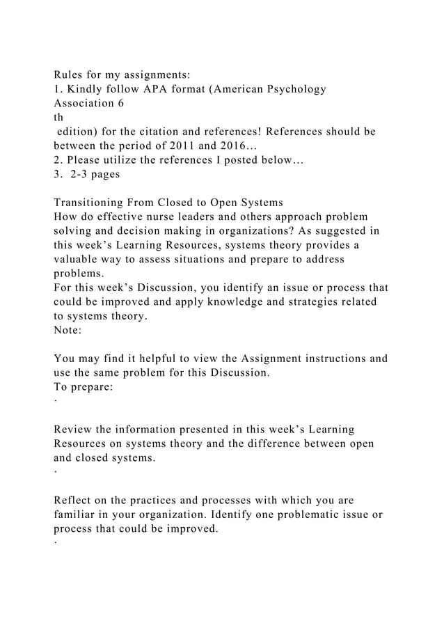 Rules for my assignments1. Kindly follow APA format (American Psy.docx