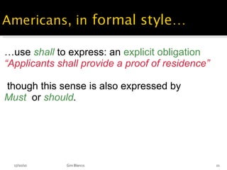 Rules for shall and will. | PPT