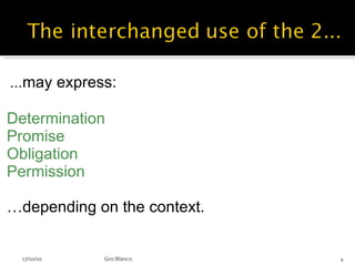 Rules for shall and will. | PPT