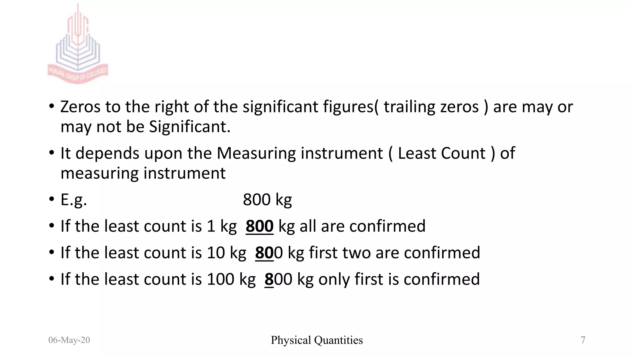 Rules for significant figures | PPTX