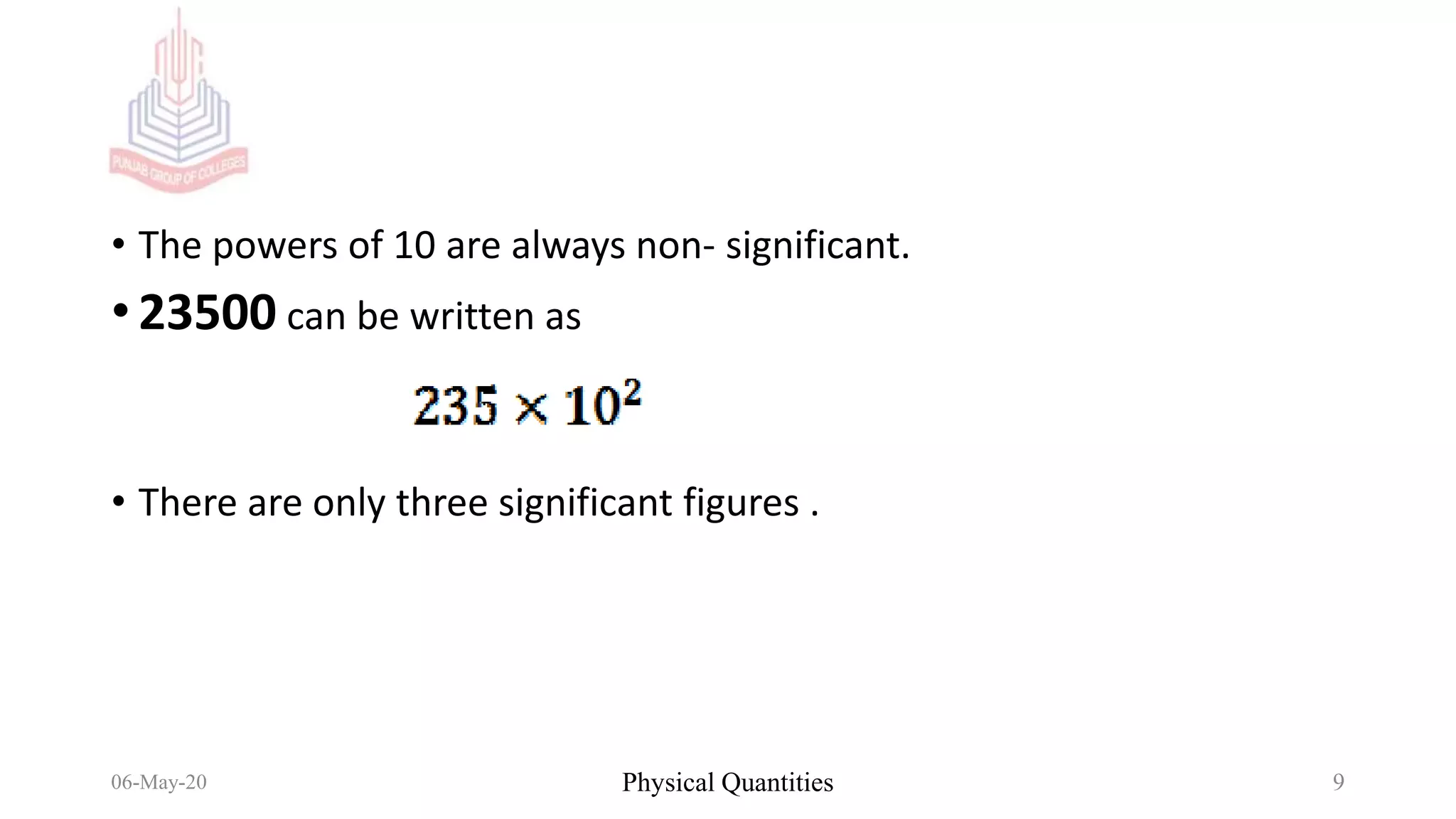 Rules for significant figures | PPTX