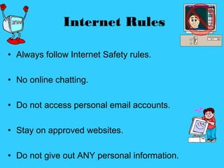 Rules for Technology, Grades 1st-6th, Room 109 | PPT