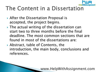 Rules for writing a dissertation | PPT