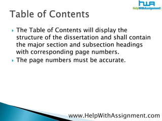 Rules for writing a dissertation | PPTX