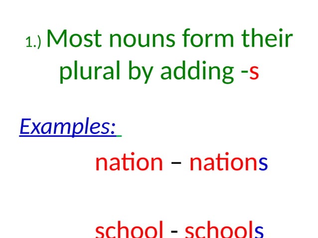 Rules in forming plural of nouns PPT ( discussion and CAI ).pptx