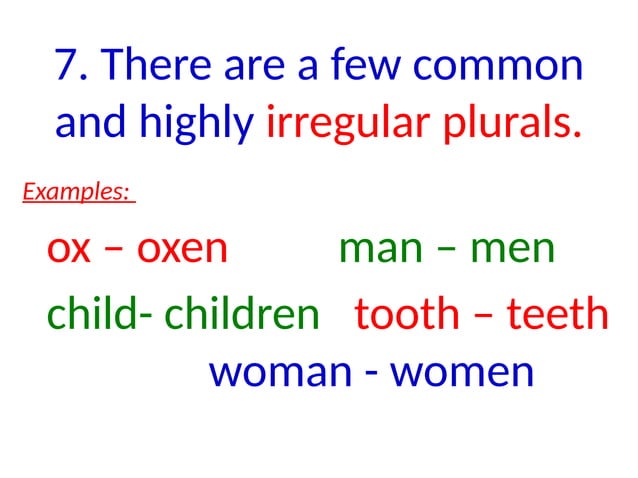 Rules in forming plural of nouns PPT ( discussion and CAI ).pptx