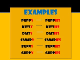 Rules in forming the plural of noun (grade 1-2) | PPT