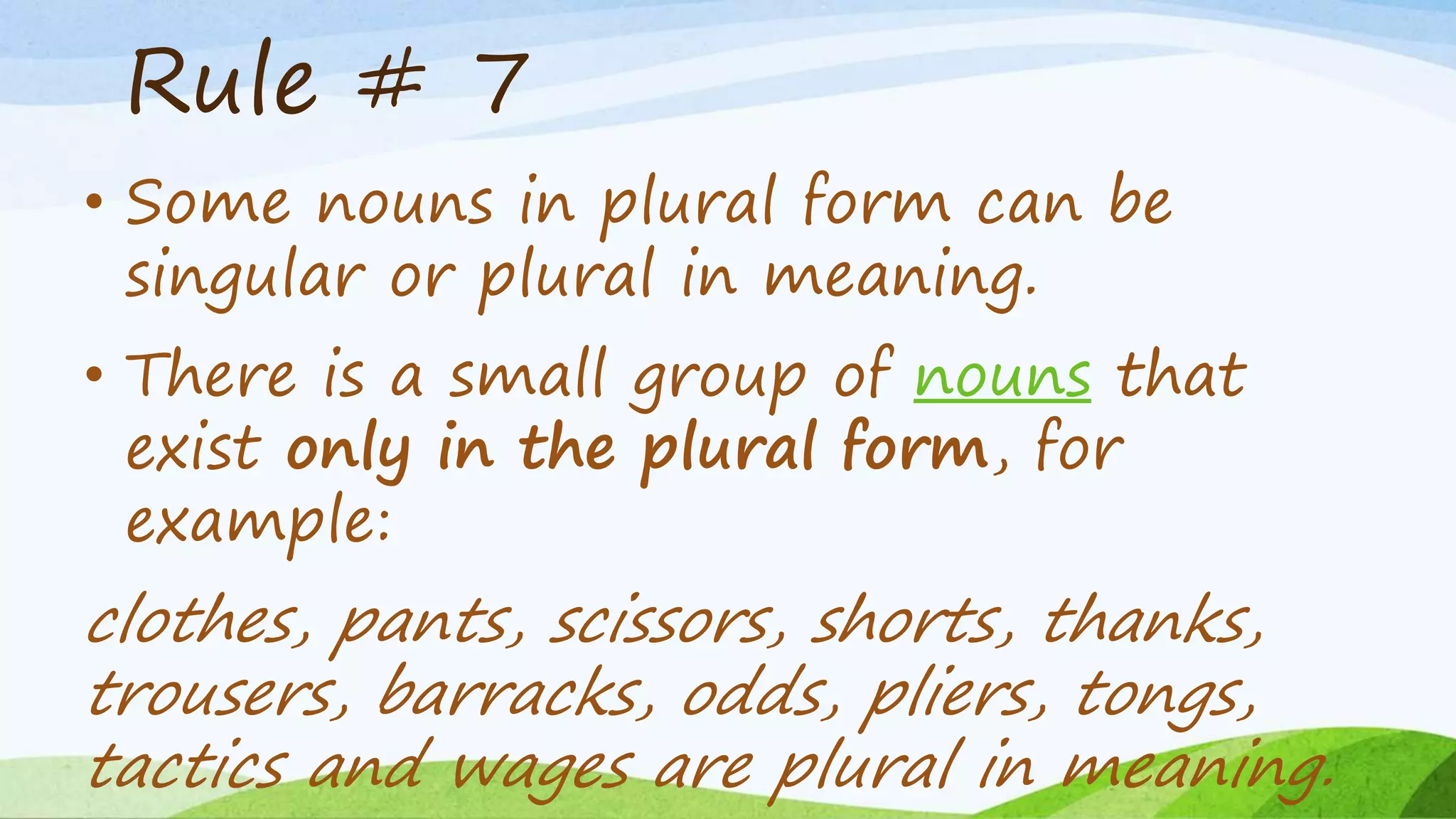 Rules in grammar | PPTX