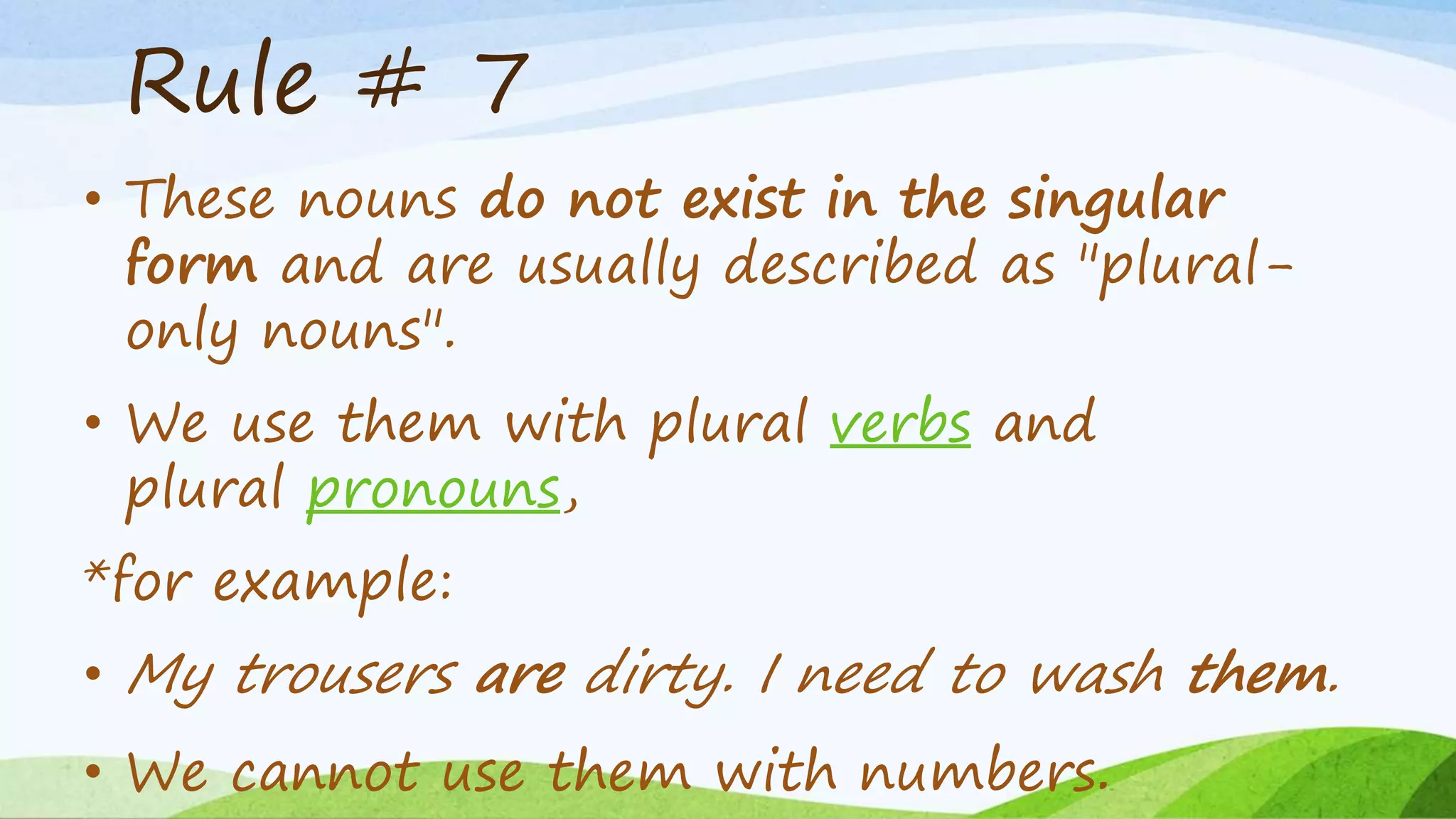 Rules in grammar | PPTX