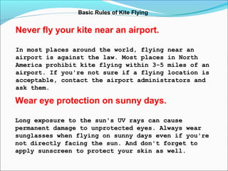 Kite flying rules | PPS