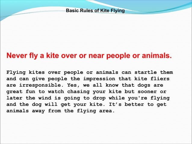 Kite Flying Rules kite-flying-rules