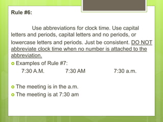 Rules of abbr | PPT