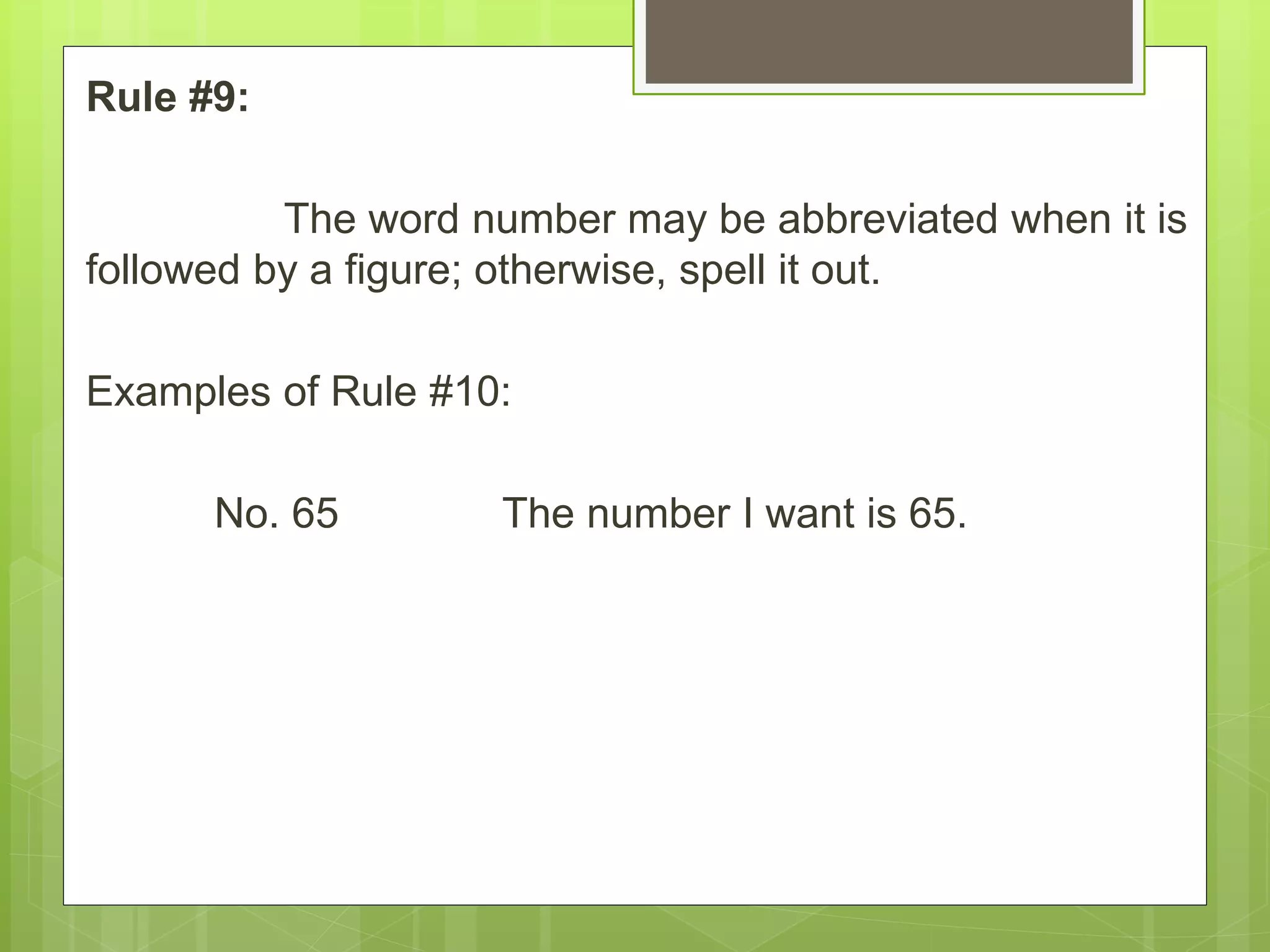 Rules of abbreviations | PPTX
