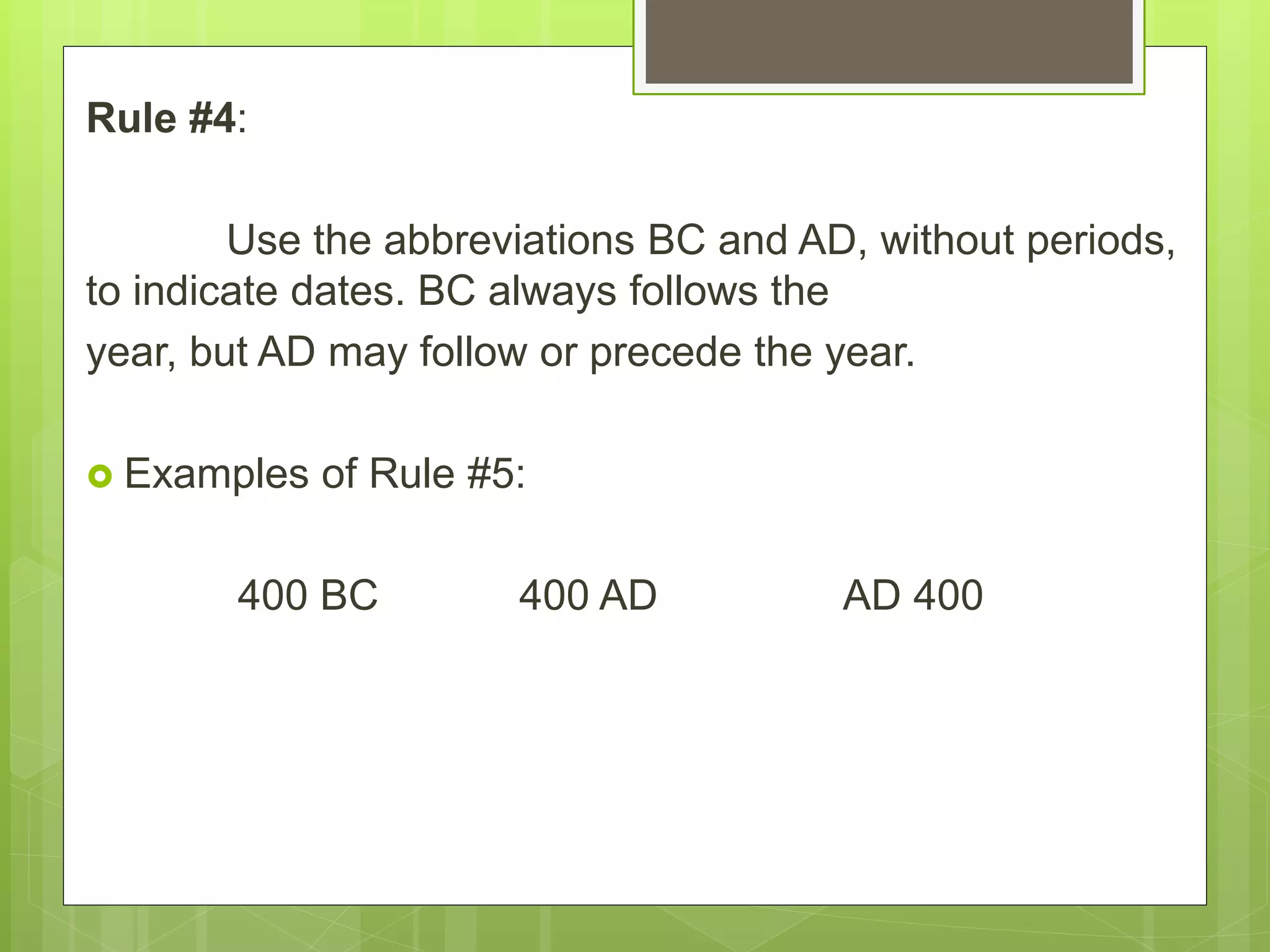 Rules of abbreviations | PPTX