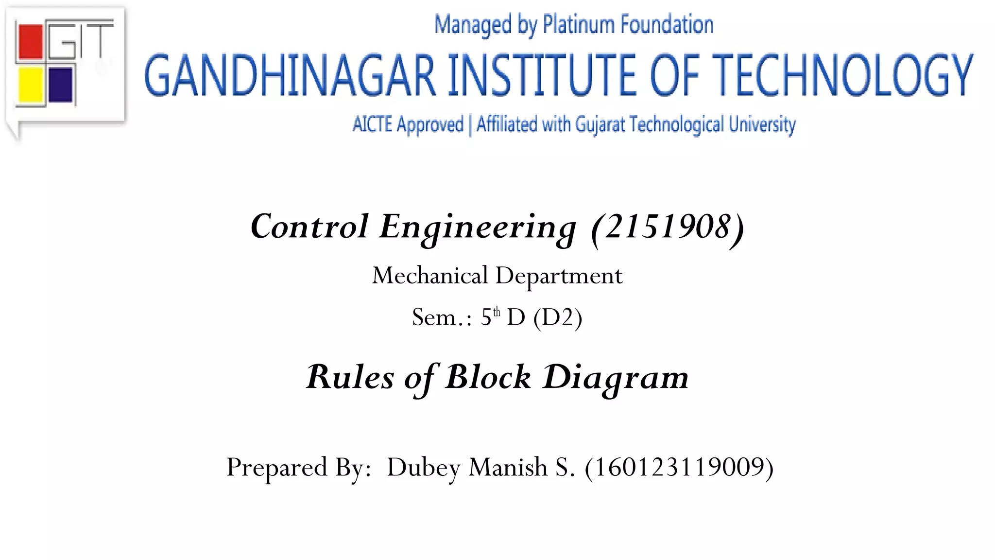 Rules of block diagram | PPT
