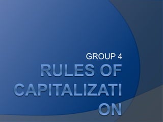 Rules of capitalization | PPTX