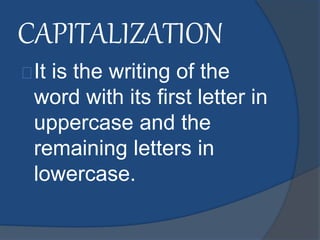 Rules of capitalization | PPTX