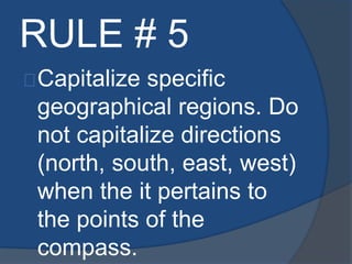 Rules of capitalization | PPTX