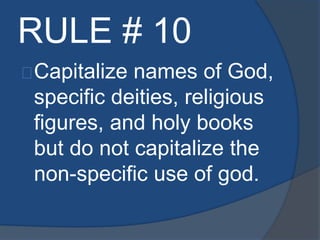 Rules of capitalization | PPTX
