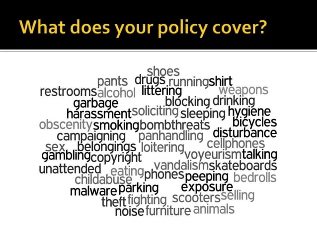 Rules of Conduct and Banning Patrons from the Library | PPTX | Science