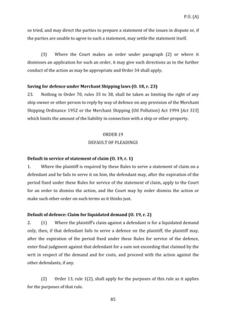 Rules of Court 2012 Malaysia complete document | PDF