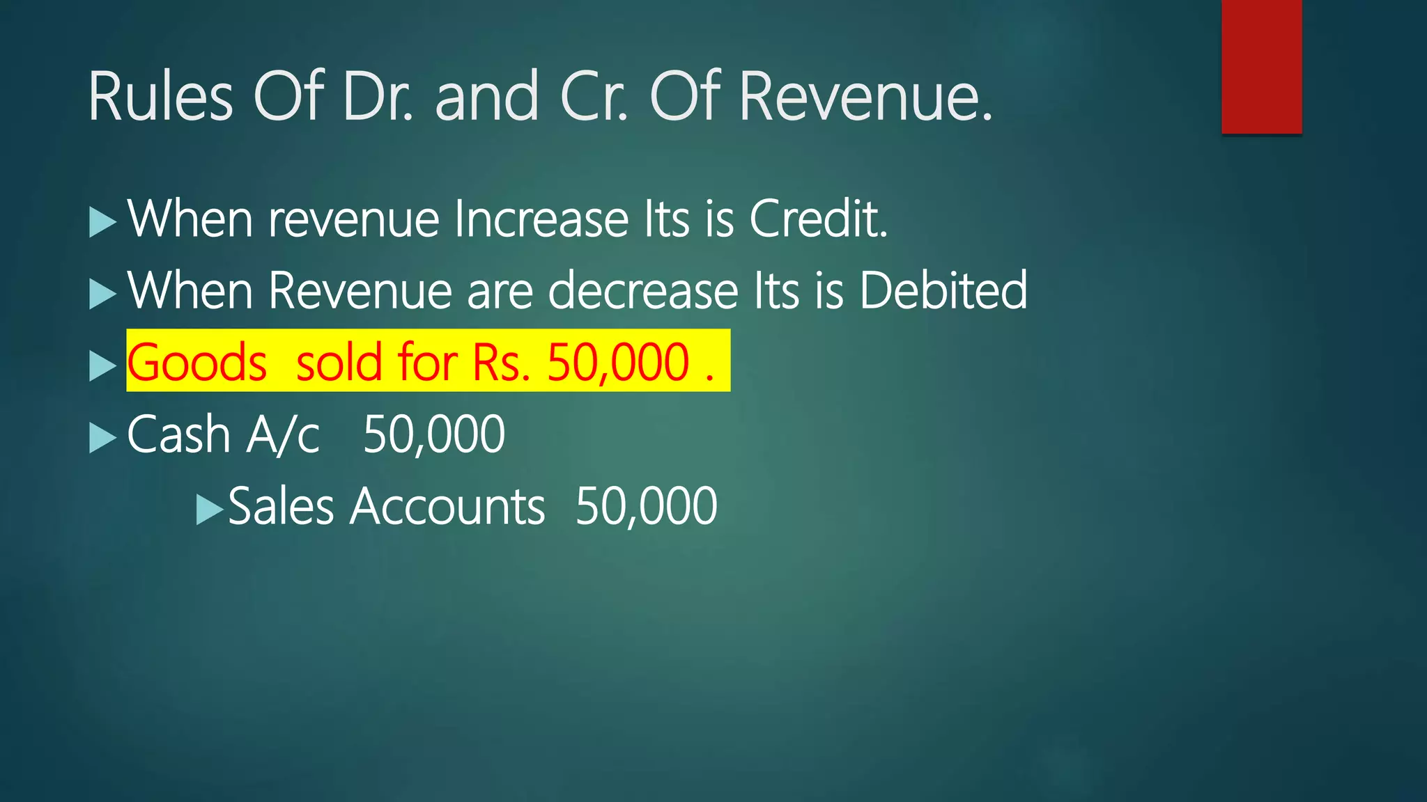 Rules of debit and credit | PPTX