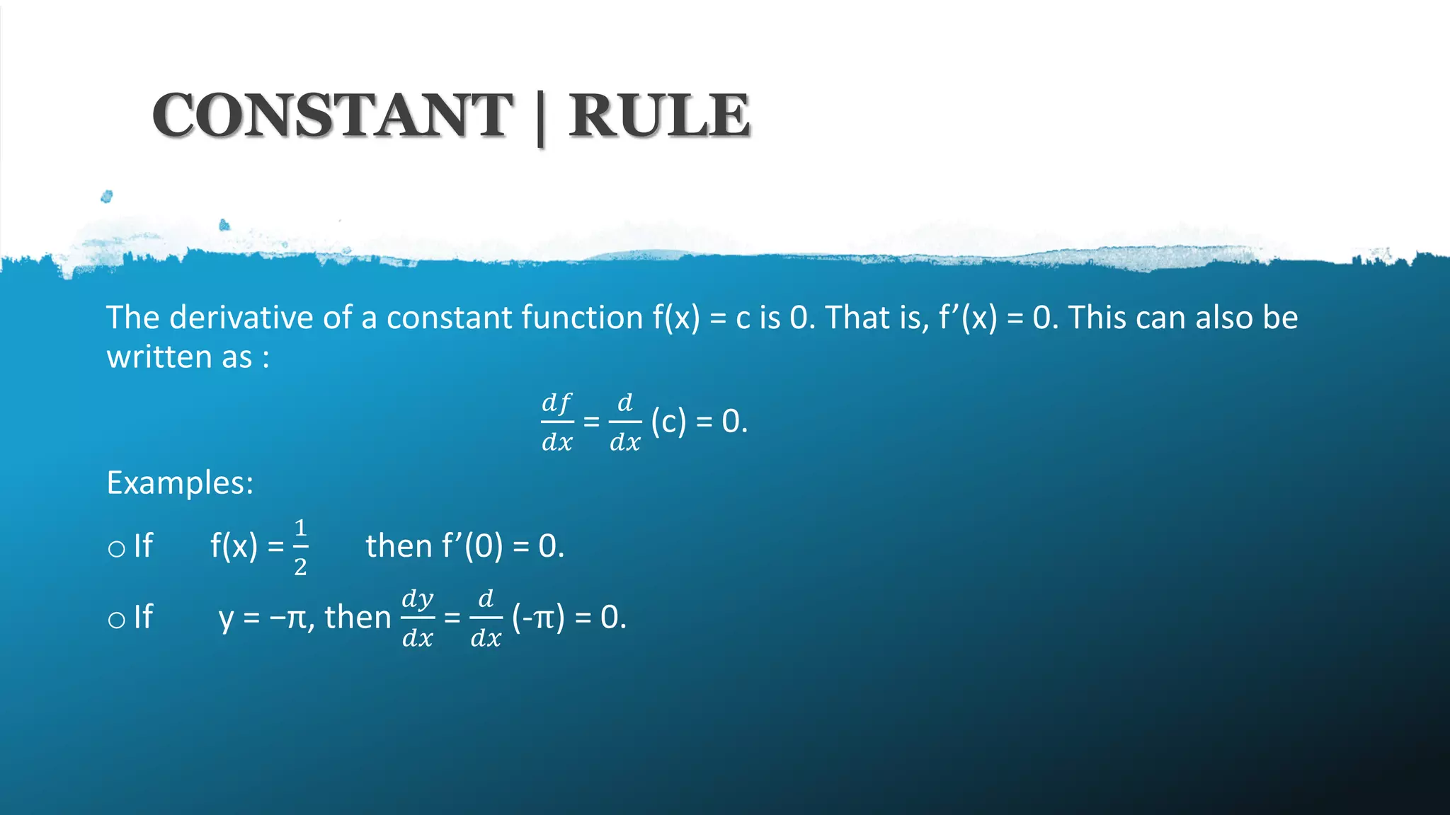 Rules of Derivative | PPTX