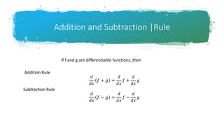 Rules of Derivative | PPTX