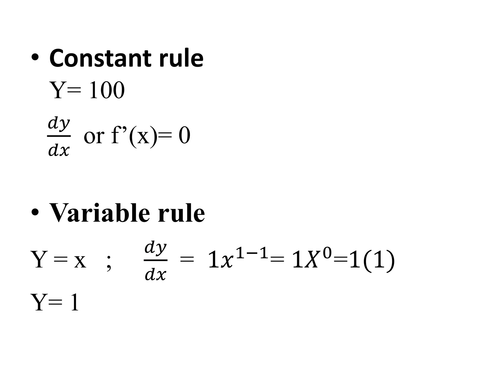 Rules of derivatives | PPTX