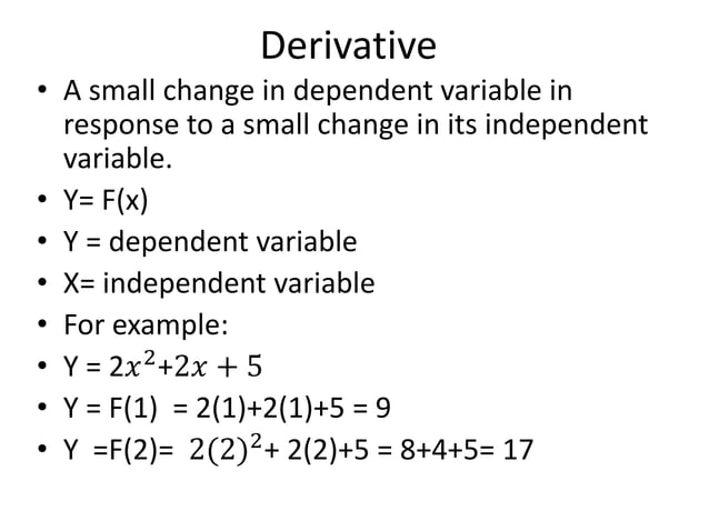 Rules of derivatives | PPTX | Physics | Science