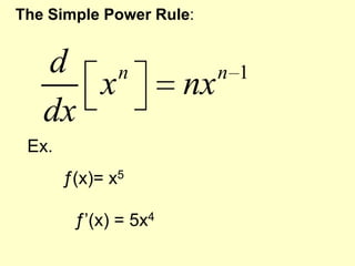 Rules of derivatives 2.2 | PPTX | Physics | Science
