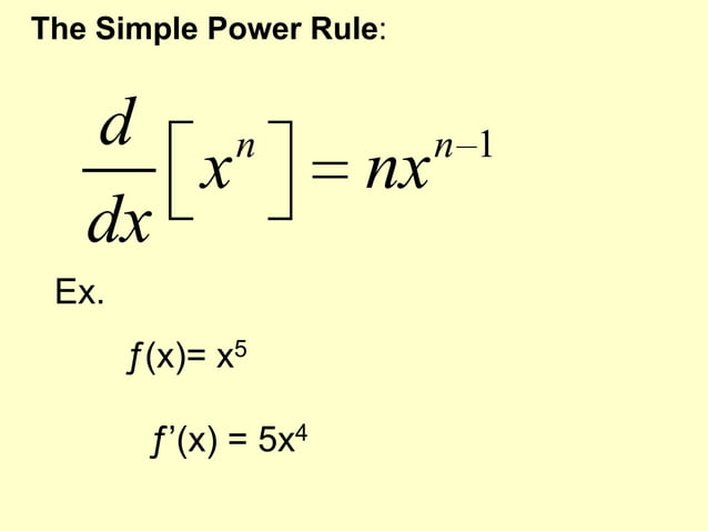Rules of derivatives 2.2 | PPTX | Physics | Science