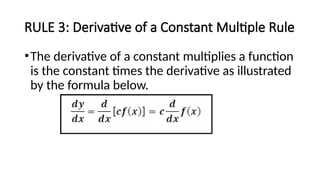 RULES OF DIFFERENTATION or derivative rules.pptx