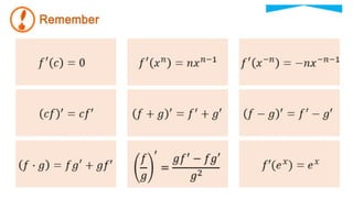 RULES OF DIFFERENTATION or derivative rules.pptx