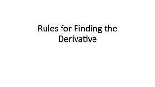 RULES OF DIFFERENTATION or derivative rules.pptx