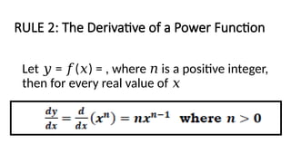 RULES OF DIFFERENTATION or derivative rules.pptx