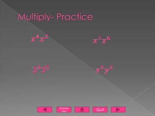 Rules Of Exponents | PPTX