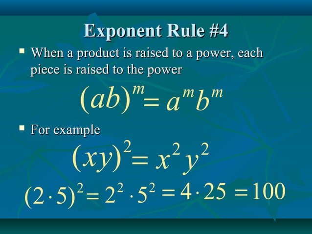 Rules of exponents 1 | PPT
