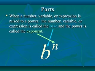 Rules of exponents 1 | PPT
