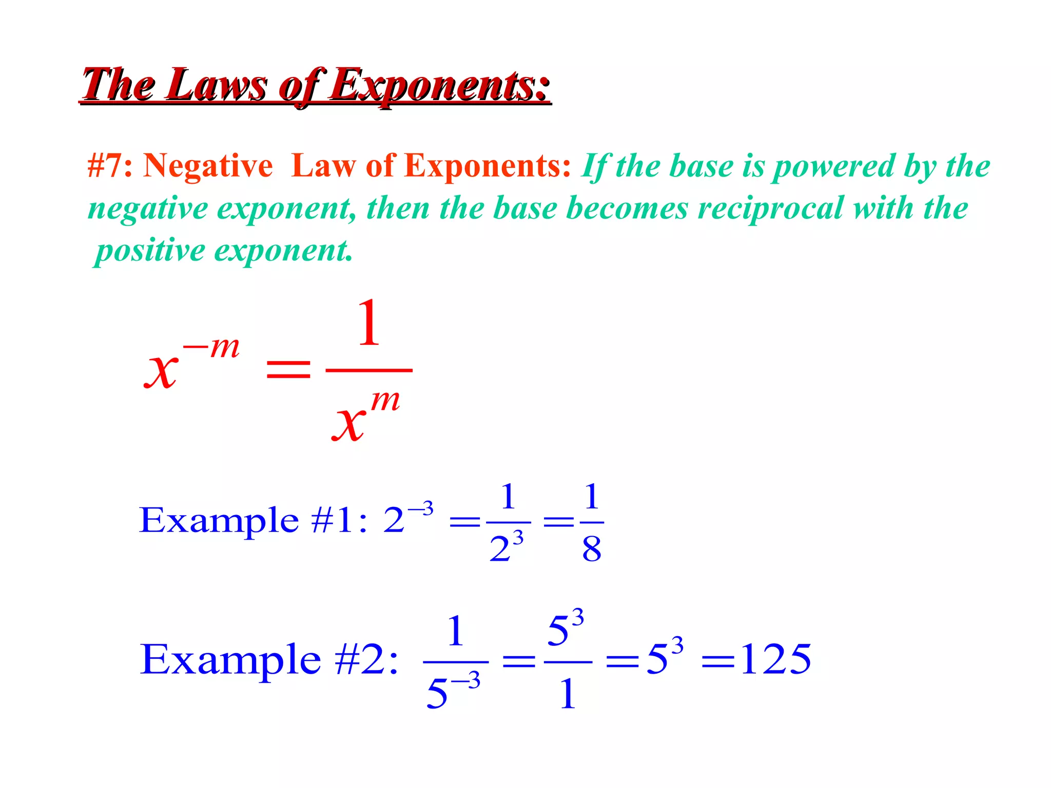 Rules of Exponents | PPT