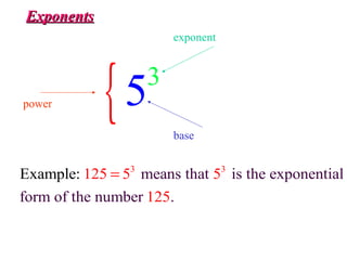 Rules of Exponents | PPT