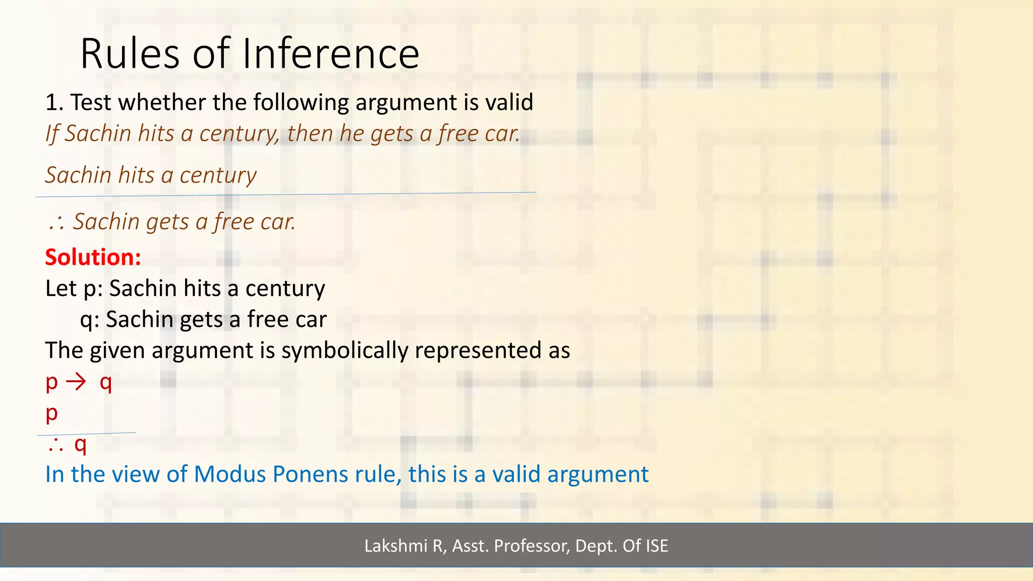 Rules of inference | PDF